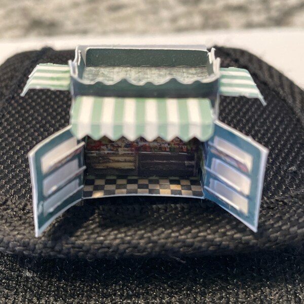 Pre Cut Paper Cardstock Building N Scale or Z Scale "kwik Mart ...