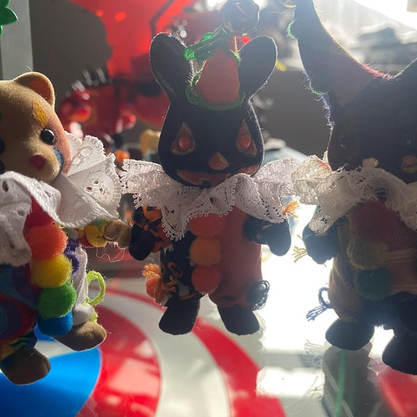 Halloween and Moody Calico Critters Clowns pumpkin Mouse Only - Etsy
