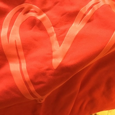 Double Heart Puff Sweatshirt, Hearts Embossed Sweatshirt, Valentine's ...