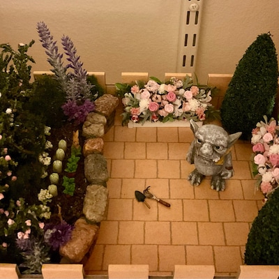 Miniature Doll/dollhouse/diorama Garden/scenery 3h Greenery Bush/wood ...