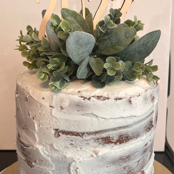 Greenery Cake Topper / Greenery Garland Cake Topper / Wedding Cake ...