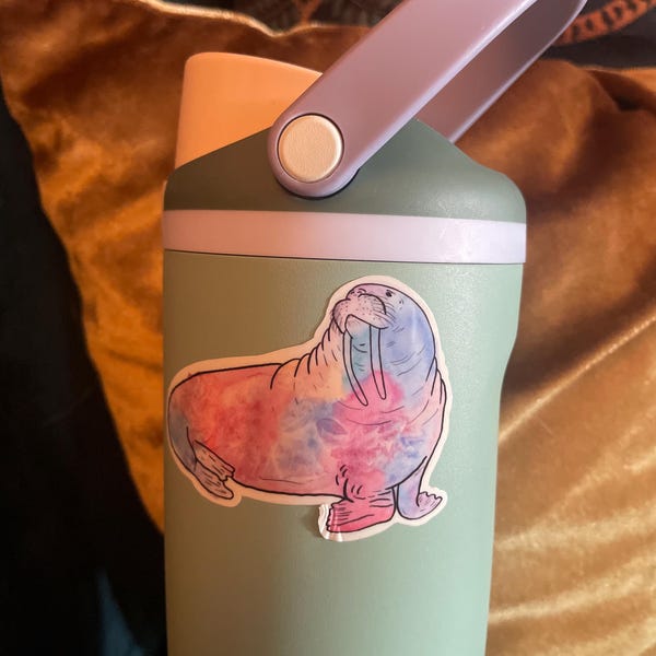 Hawaiian Monk Seal Sticker, Monk Seal Sticker, Rainbow Monk Seal, Seal ...