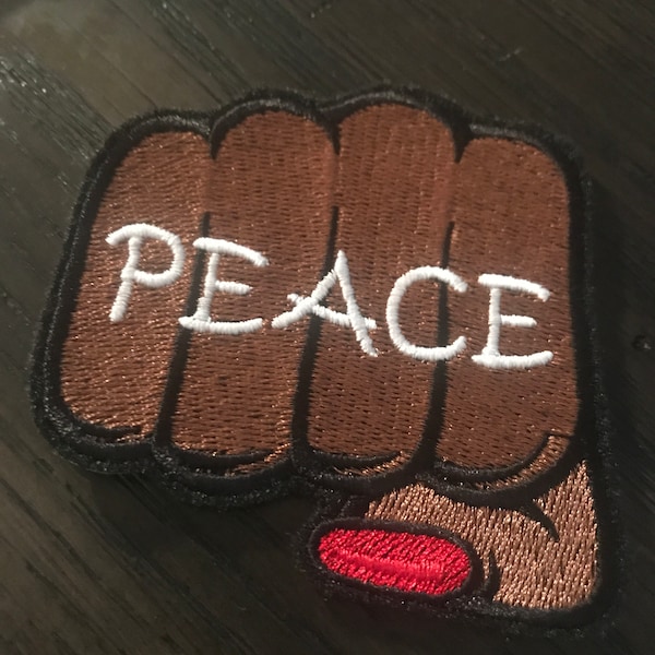 Fist Phrases Embroidered Patch - Custom Fist Patches - Power Patch ...