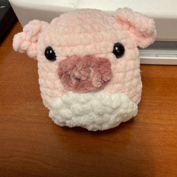 Marshmallow Amigurumi Crochet Pattern, Pig Crochet Pattern, Farm Animal ...
