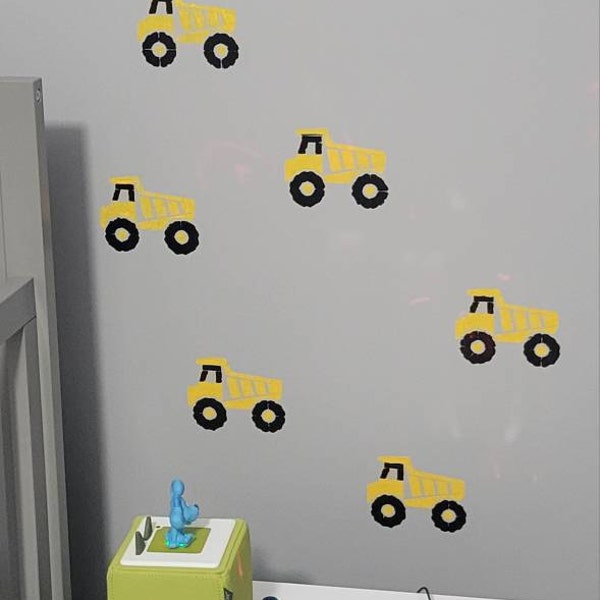 Dump Truck Stencil | Construction Vehicle Stencil Boy Room ...