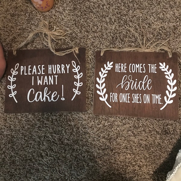 Customized Ring Bearer & Flower Girl Signs, Personalized, Custom ...