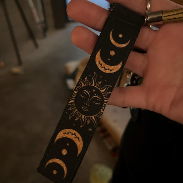 Moon Lanyard | Boho Badge Holder Lanyard | Witchy Things | Moon Phases ...