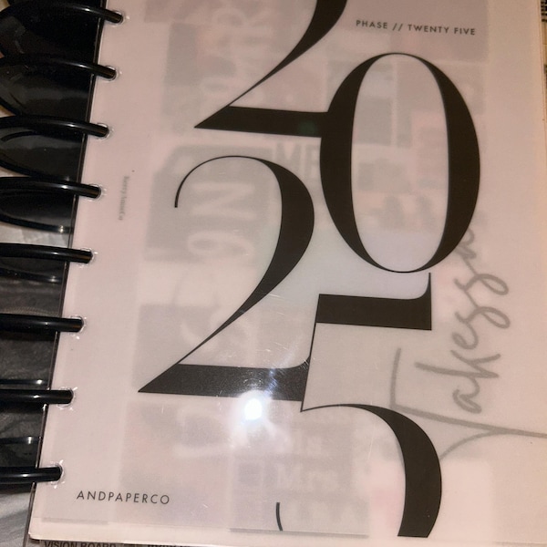 2025 Planner Dashboard Minimalist A5 Insert Planner Dashboard Decor Set ...