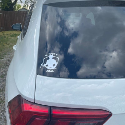 Vinyl Decal, Support Coal Decal, Support Coal Sticker, Coal Miner Decal ...
