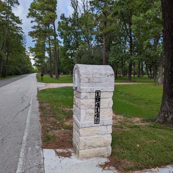 Vertical or Horizontal Metal Address Sign | Outdoor Address Sign ...