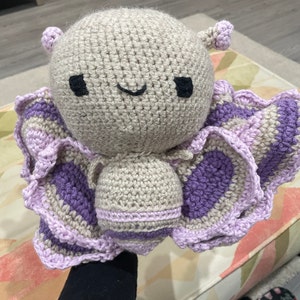 PATTERN: Cuddle-sized Butterfly Amigurumi, Crocheted Butterfly Pattern ...