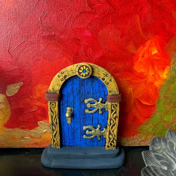 Blue Fairy Door - Etsy
