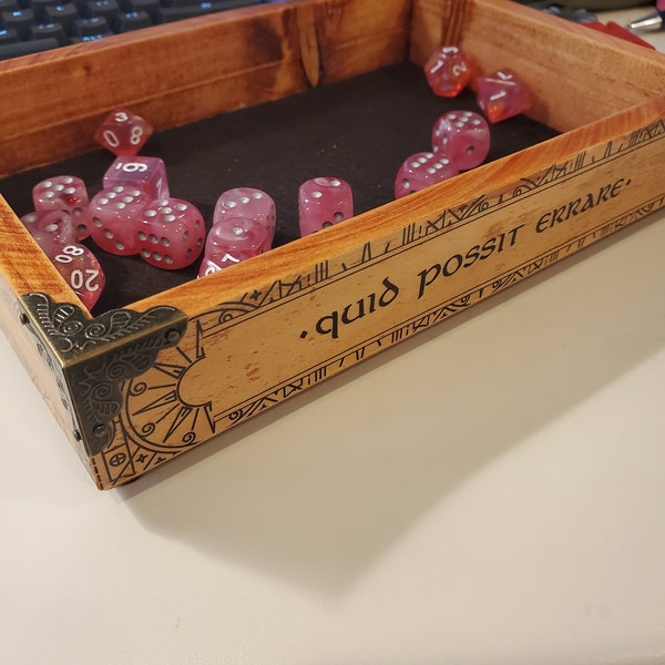 Personalized, Custom Dice Tray, Dice Tray, Wooden Dice Tray, Dungeons ...