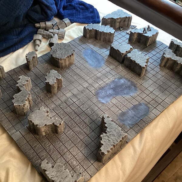 Huge Dungeon Tile Modular Set Dungeons & Dragons Pathfinder Terrain ...