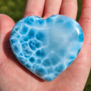 496g Super Blue Larimar Stone on Matrix, Rough Raw Mineral Specimen ...