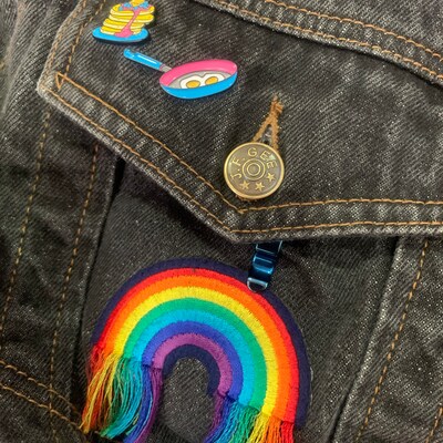 Polyamory Award Badge Pride Pin Minimalist Pride Polyamory - Etsy