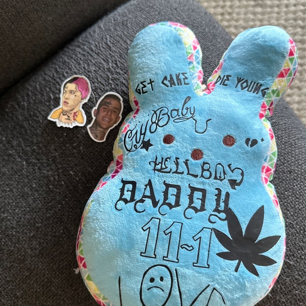 Lil Peep Lil Tracy Split Plush Bunny - Etsy