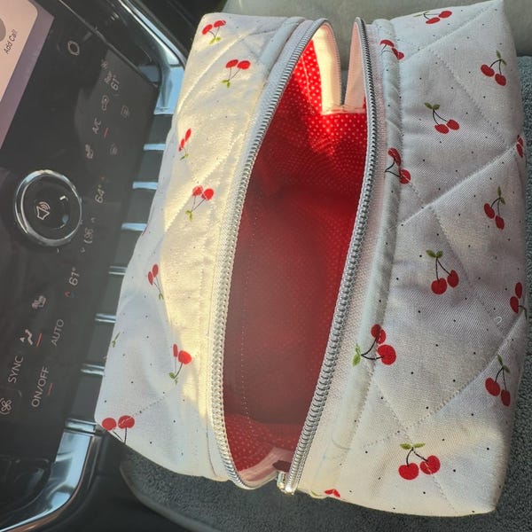 Two-toned Boxy Pouch PDF Sewing Pattern | 4 Sizes | Makeup and Toiletry ...