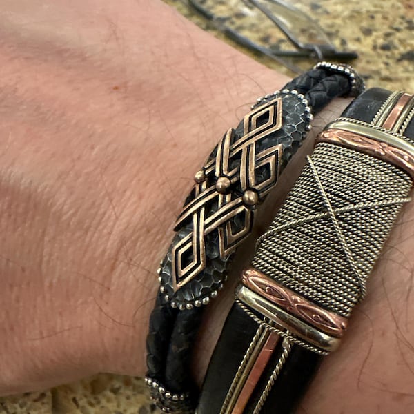Mens Celtic Knot Bracelet, Nordic Anniversary Gift for Men Vintage ...