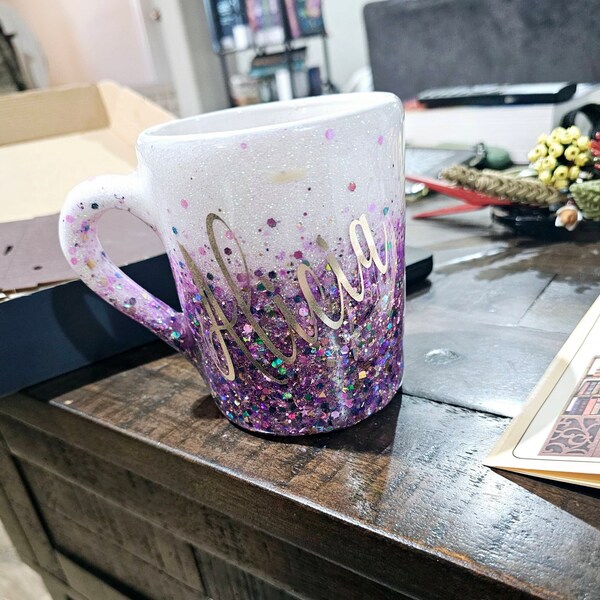 Glitter Coffee Mug/pink Glitter Coffee Mug/purple Glitter Coffee Mug ...