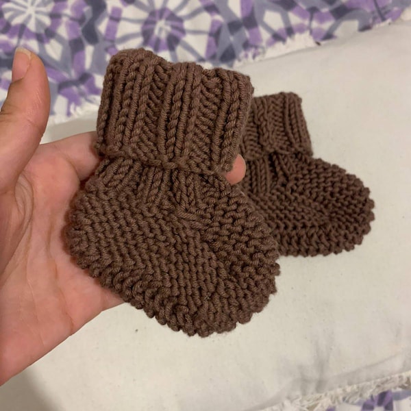 Baby Booties & Beanie Knitting Pattern Bundle X Beginner Friendly ...