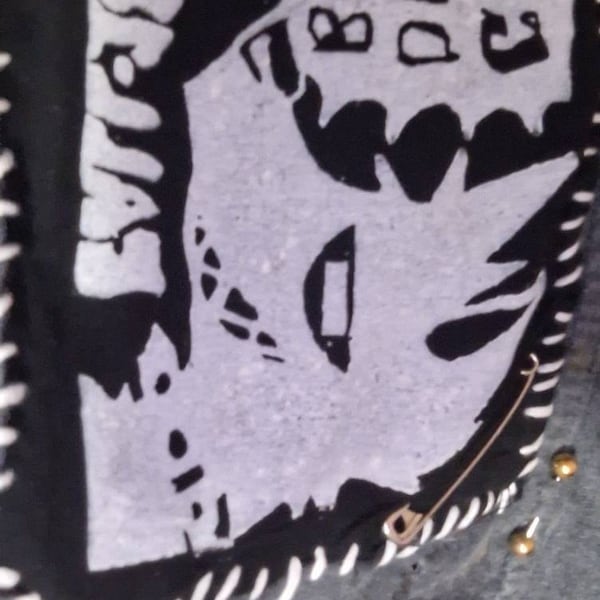 Dog Brain Punk Coyote Diy Linocut Furry Patch - Etsy