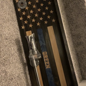 Police Duty Gear Rack With Lockbox Safe FREE Metal Miranda Card - Etsy