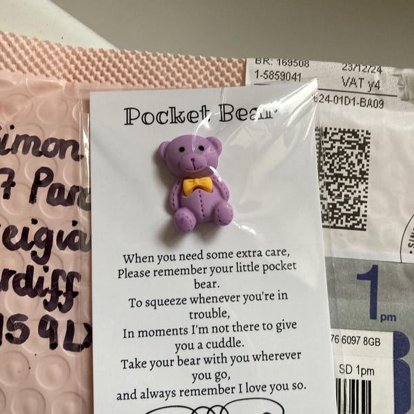 Turtle Pocket Hug. Pocket Hug. Pocket Bear. Comfort Gift. Get Well Soon ...