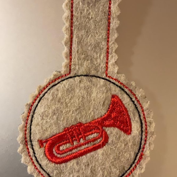 Trumpet Embroidery Design. Trumpet Silhouette. Trumpet Mini Embroidery ...