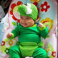 Yoshi Inspired Baby Photo Prop Set Hat, Diaper Cover, Booties * Newborn ...