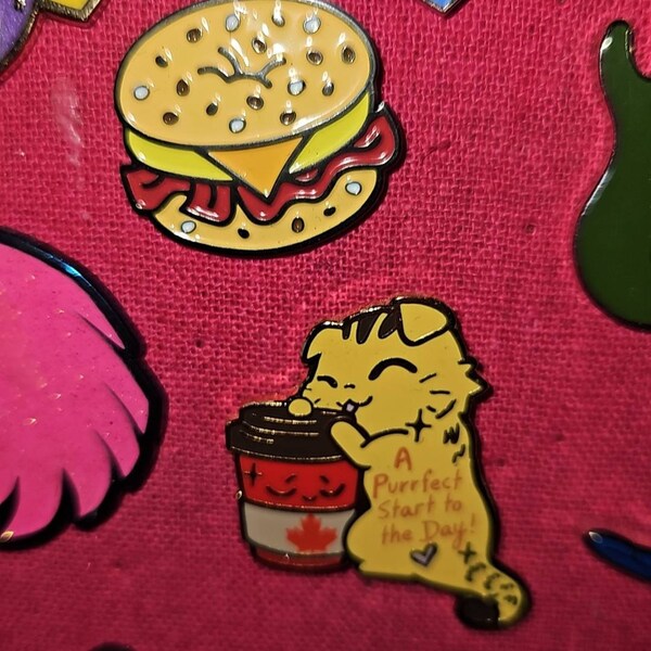 Bento Box Sushi Cat Hard Enamel Pin Keyring Cute Pins Keychain Gift ...