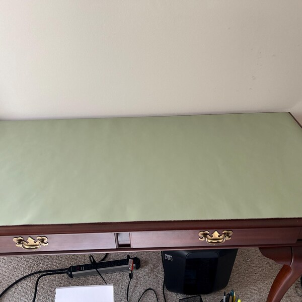 Leather Desk Mat, Custom Size Desk Pad, Personalized Office Accessories ...