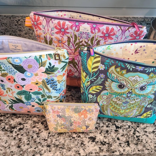 Tula Pink- Coin Purse, Gift for Friend, Small Zipper Bag, Zipper Bag ...