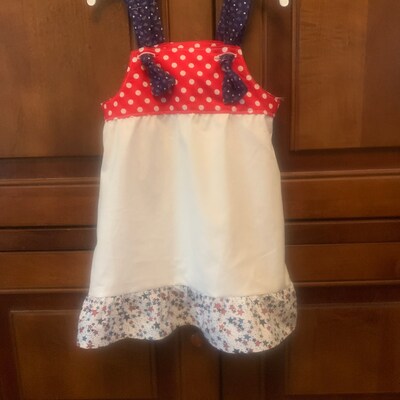 Apron Knot Dress Sewing PDF Pattern Sizes 3m Girls 8 INSTANT - Etsy