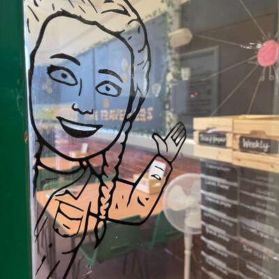 Personalised Teacher Bitmoji Decal Classroom Decor for Doors, Windows ...