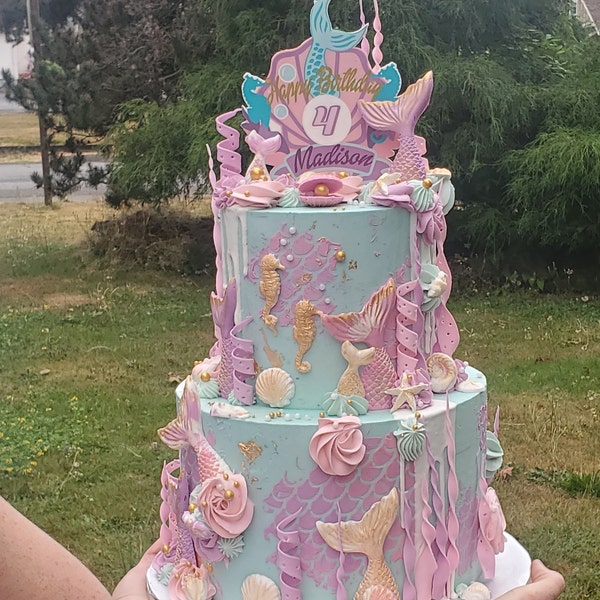 Donut Cake Topper SVG File | Includes Iced Numbers | Digital Download ...