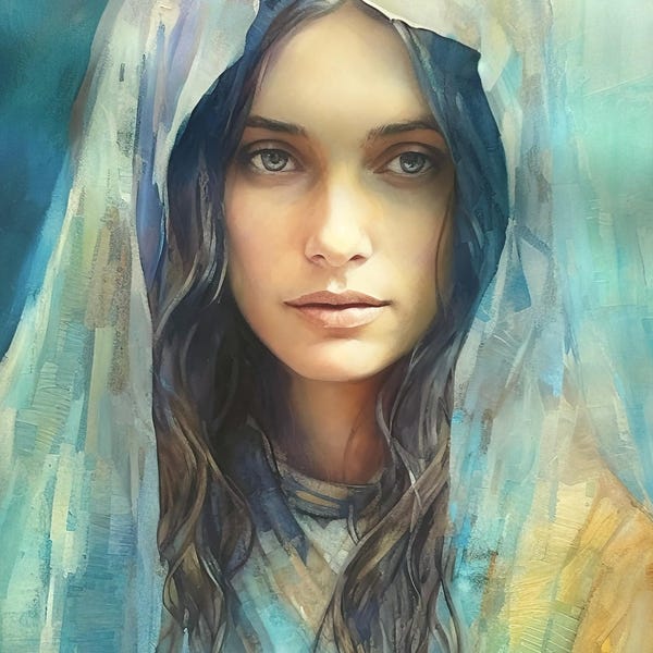 Hecate Portrait - Goddess of the Underworld in Moonlit Forest, Wild ...