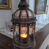Large Standing Lantern in Metal and Glass Exceptional Detail and High ...