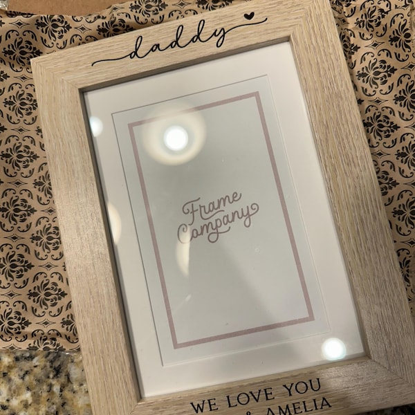 In Loving Memory Personalized Memorial Picture Frame in Memory of Loss ...