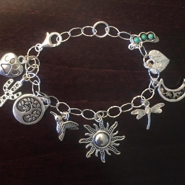 Adjustable 14k Gold Filled Charm Dangle Ring, DESIGN YOUR Charm Ring - Etsy