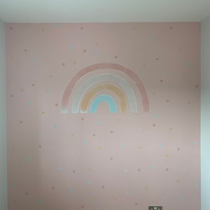 Rainbow Wall Sticker Rainbow Wall Decal Rainbow Wallpaper | Etsy