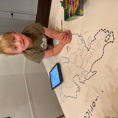 World Map Giant Coloring Pages Bundle, Countries of the World ...