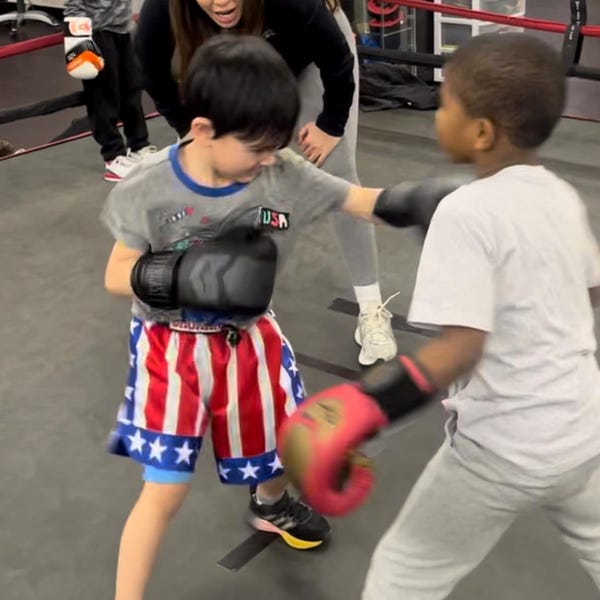 Newborn Knockout Boxing Set: Prop Baby Boxing Ring Personalized Robe ...