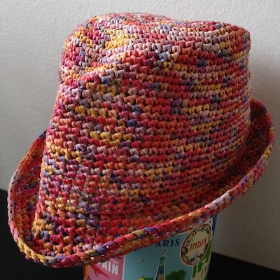 Fedora Hat Pattern, Crohet Hat Pattern, Fedora Hat Pattern Pdf, Fedora ...