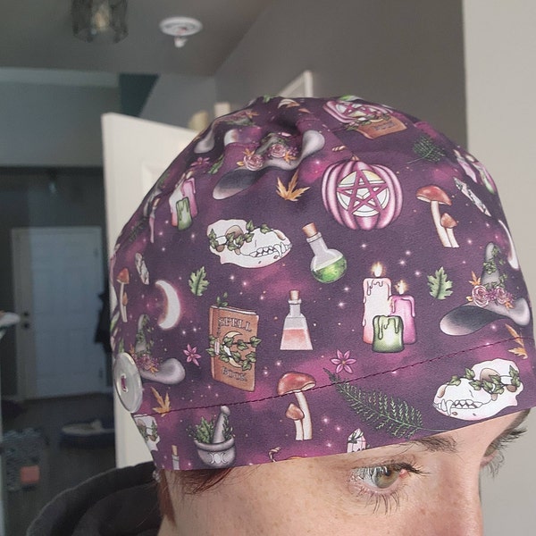 Face-lift Markings Scrub Cap, Plastic Surgeon Hat, Cosmetic Surgery ...