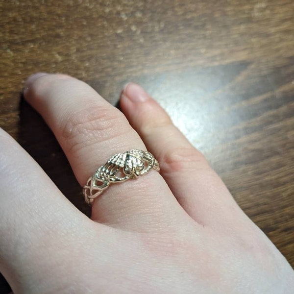 Sterling Silver Dark Gothic Ring, Gothic Engagement Ring, Goth Promise ...