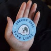 Stickers Assistance Animals Save Lives Personalize I Met an Assistance ...