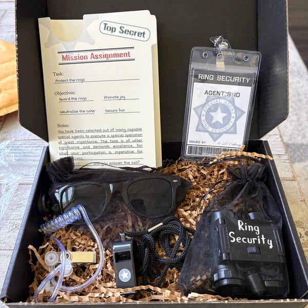 Ring Security Box, Ring Security Gift, Ring Bearer Proposal, Ring Security ID, Ring Security ...