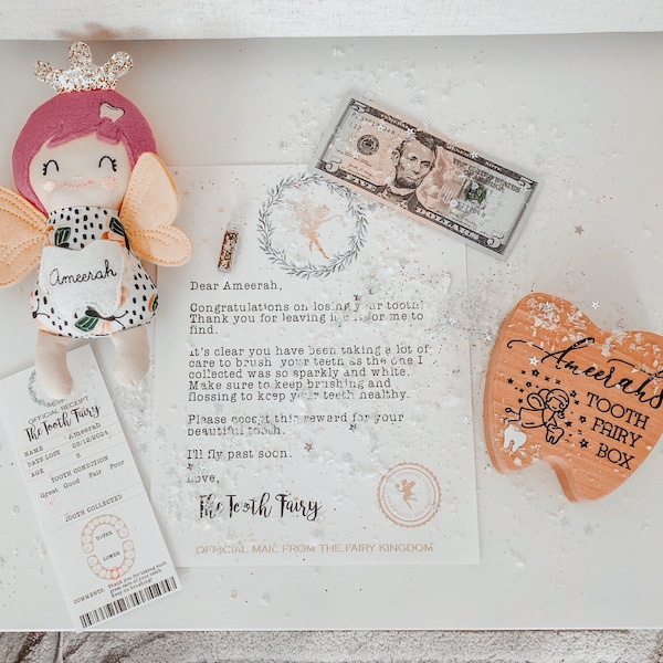 Tooth Fairy Confetti Tooth Fairy Receipt Tooth Fairy Magic First Lost ...