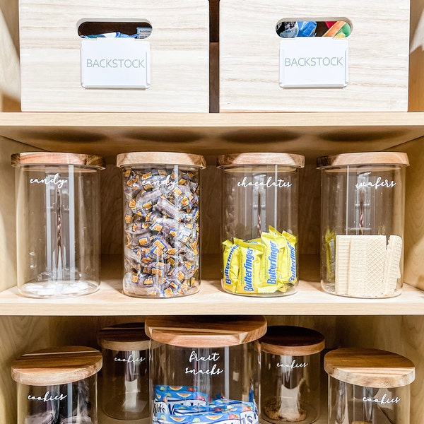 Canister Labels, Pantry Labels, Kitchen Labels, Custom Labels ...
